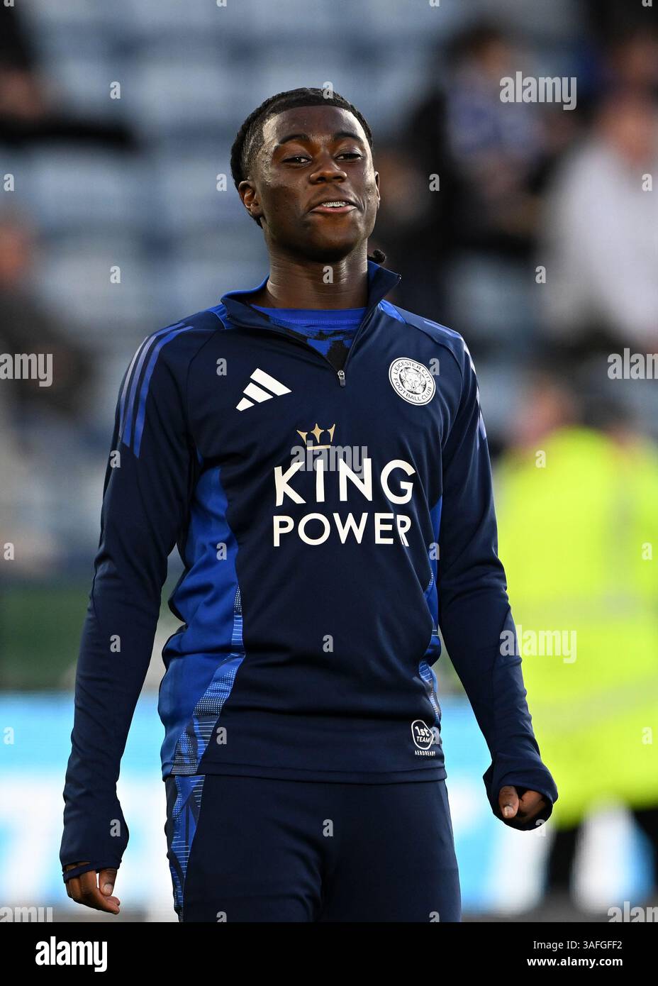 Leicester, UK. 7th Apr, 2025. Jeremy Monga of Leicester City during the ...