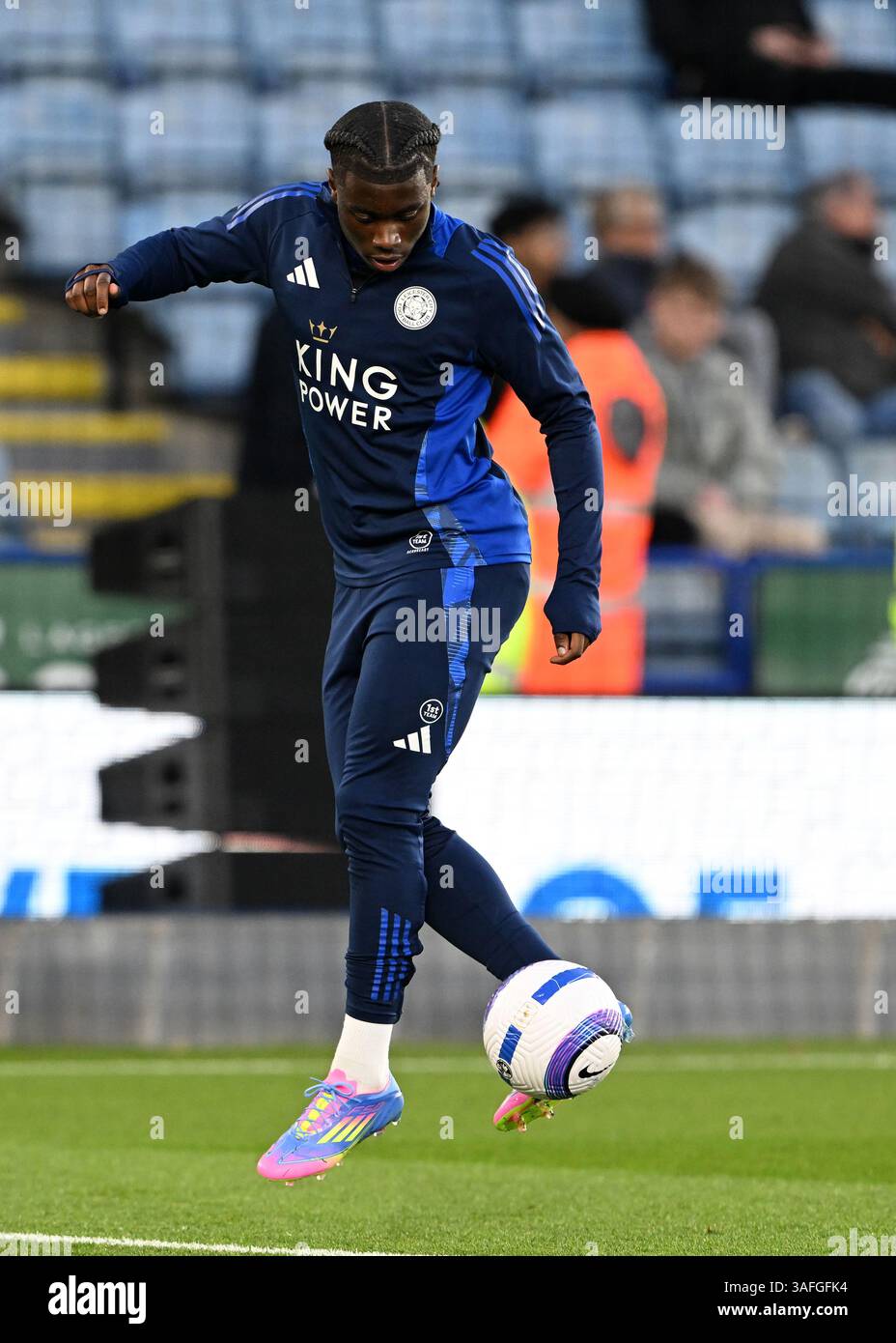 Leicester, England, 7th April 2025. Jeremy Monga of Leicester City ...