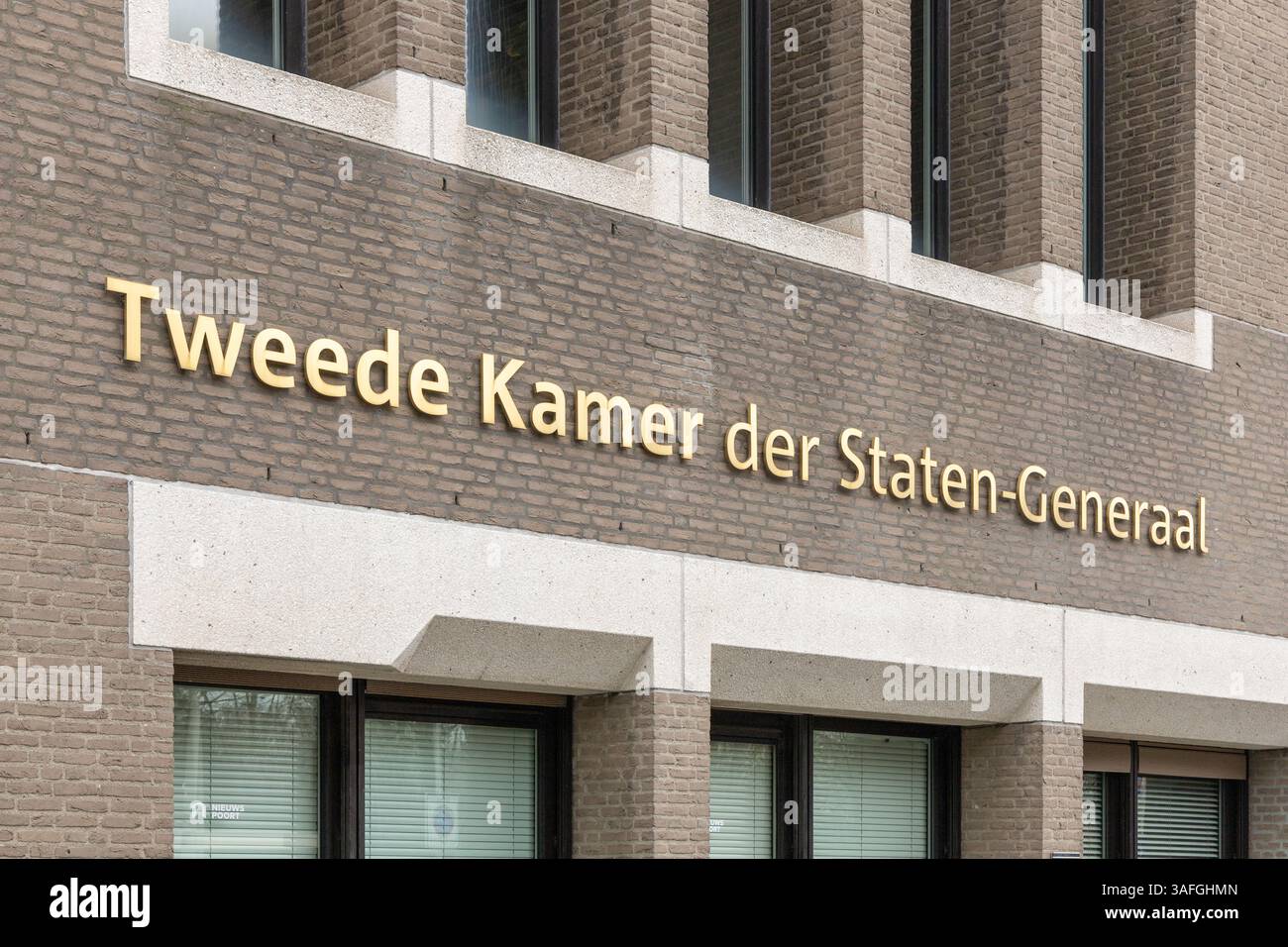 Dutch political House of Representatives, exterior of The States ...