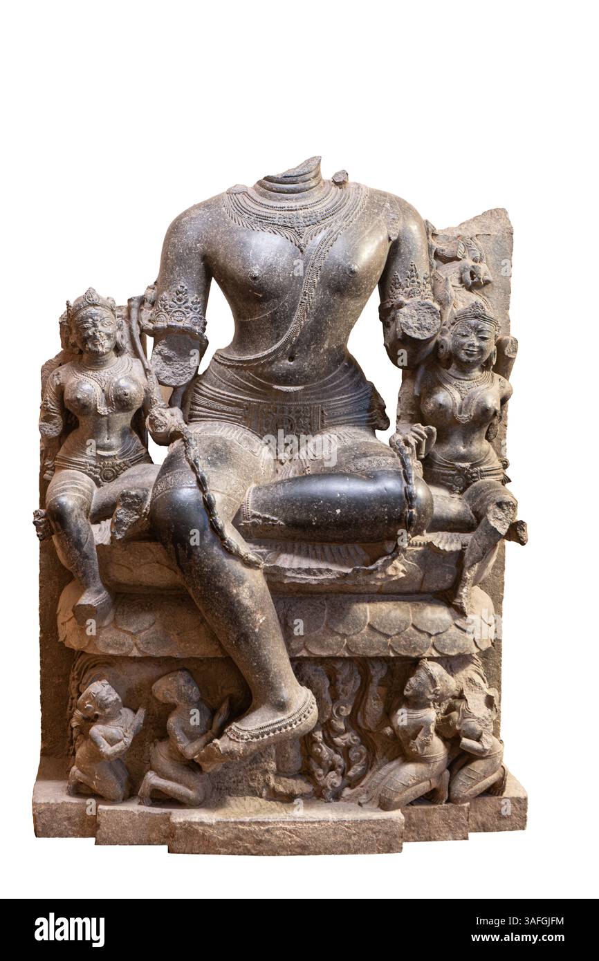 Ancient god vishnu statue Cut Out Stock Images & Pictures - Alamy