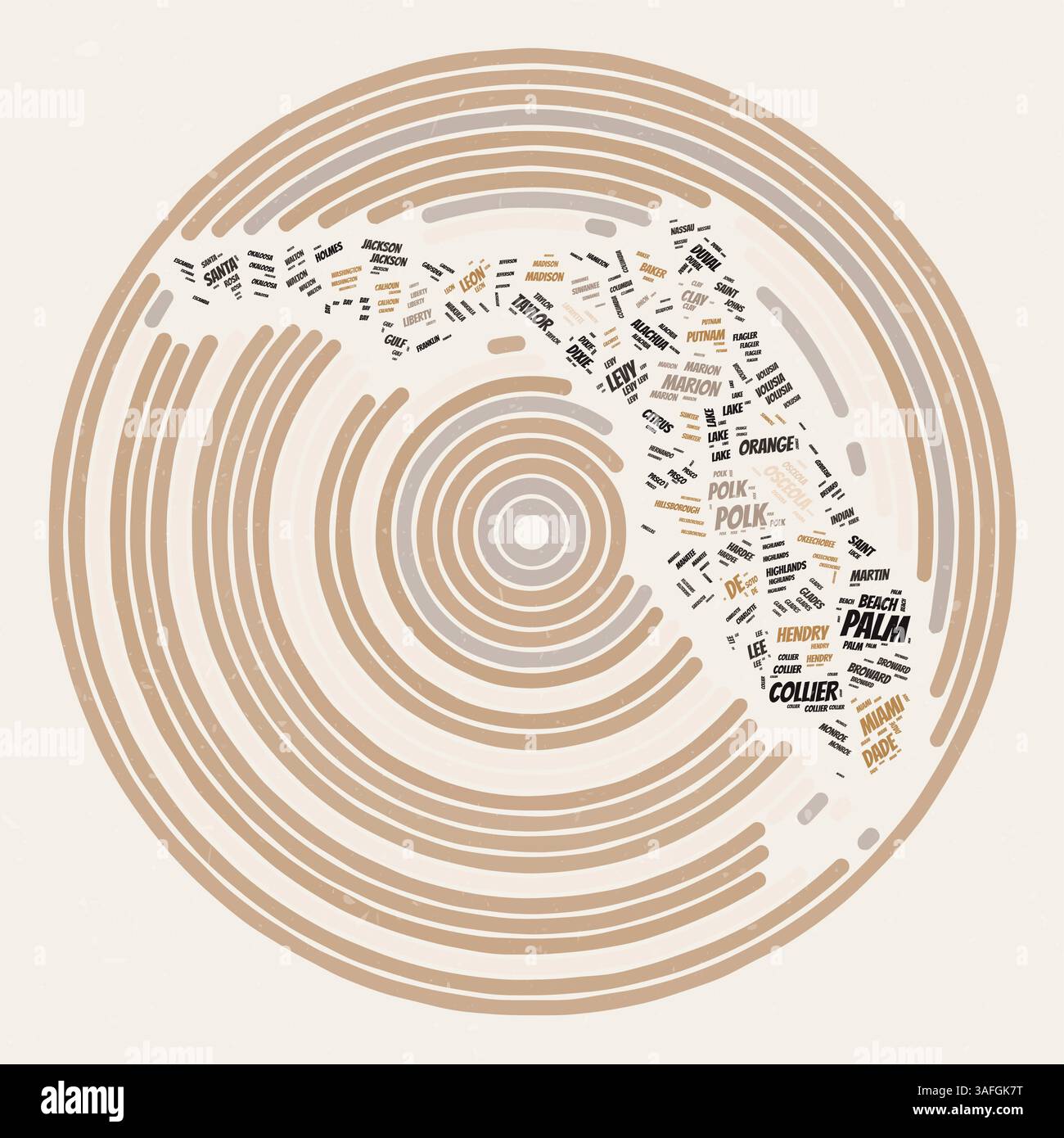 Vintage map miami florida Stock Vector Images - Alamy
