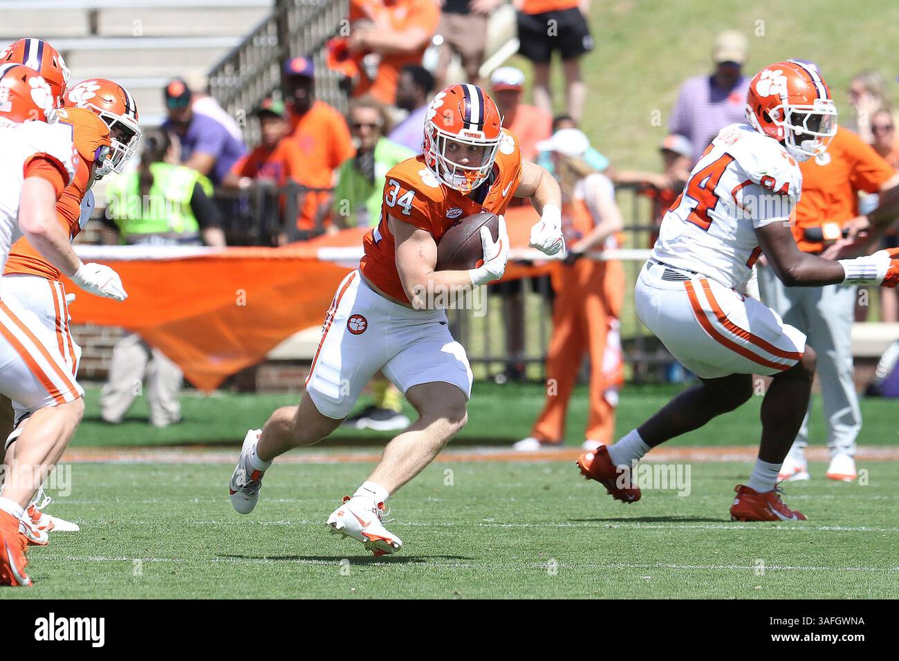 CLEMSON, SC - APRIL 05: Clemson Tigers running back Max Wilson (34 ...