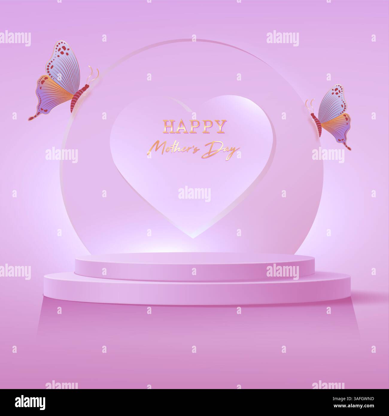 Minimal pink pedestal design Stock Vector Images - Alamy