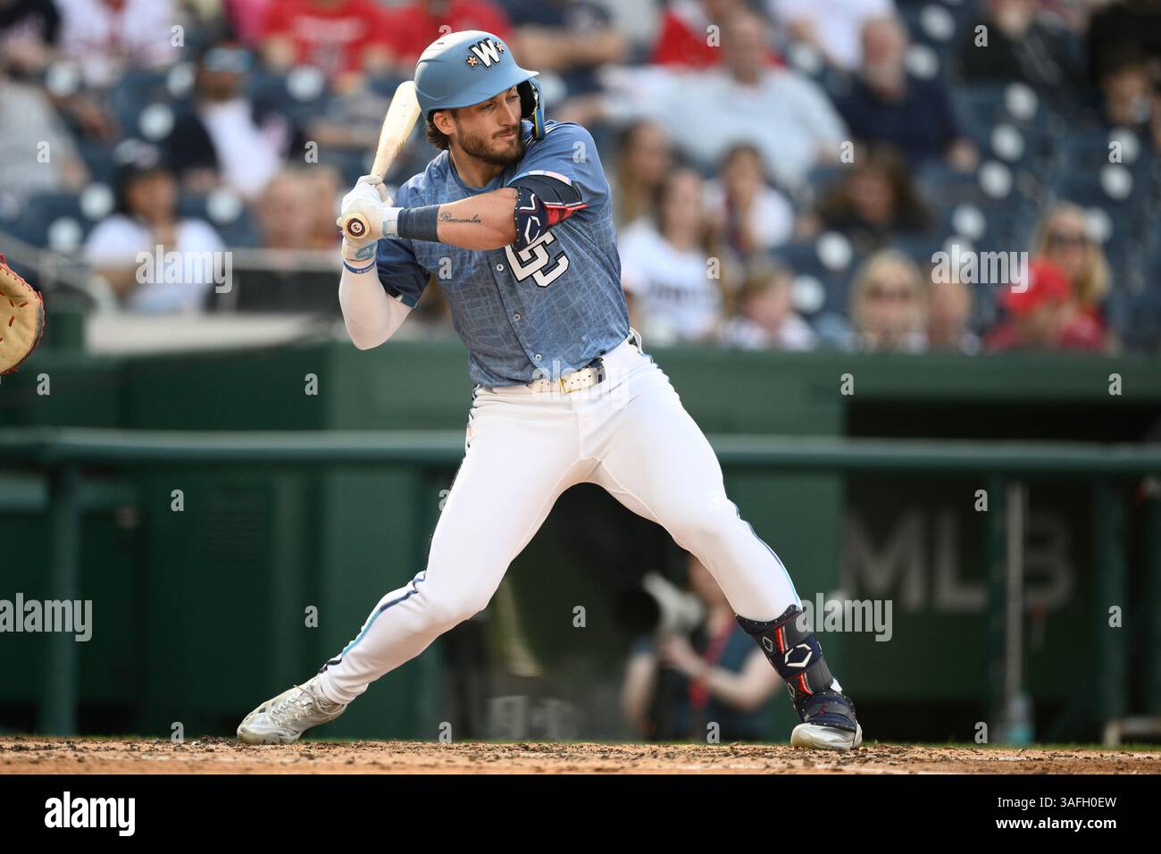 Washington Nationals' Dylan Crews in action during a baseball game ...