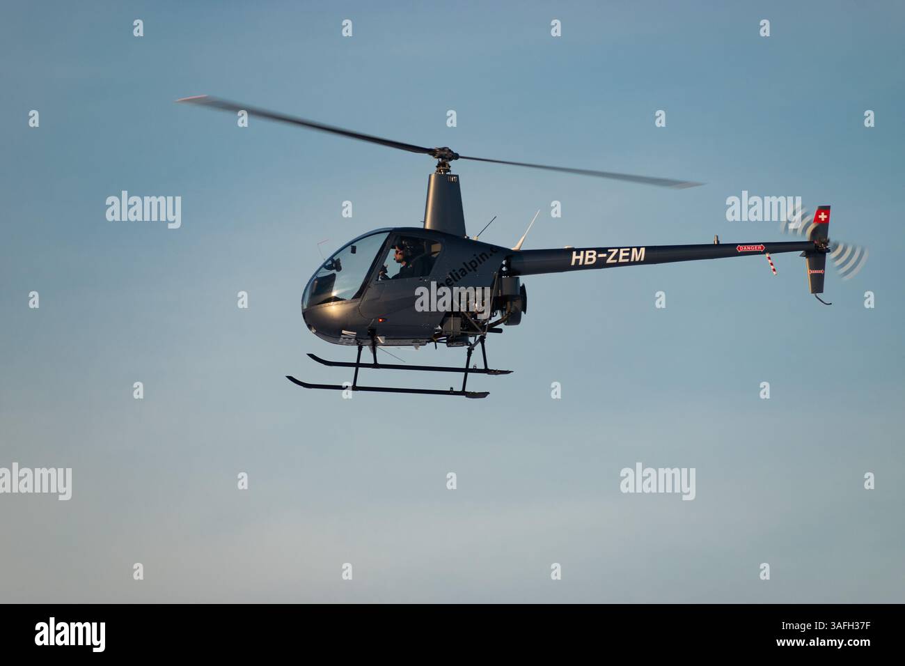 Altenrhein Airport, Saint Gallen, Switzerland, December 7, 2023 HB-ZEM ...