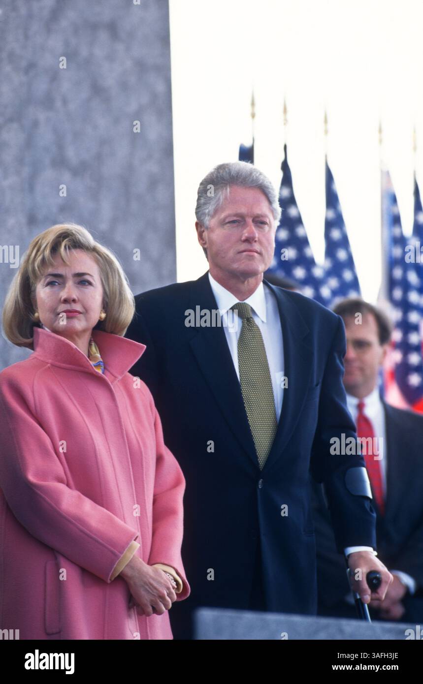 May 2, 1997 - Washington, DC, USA - President Bill Clinton and First ...