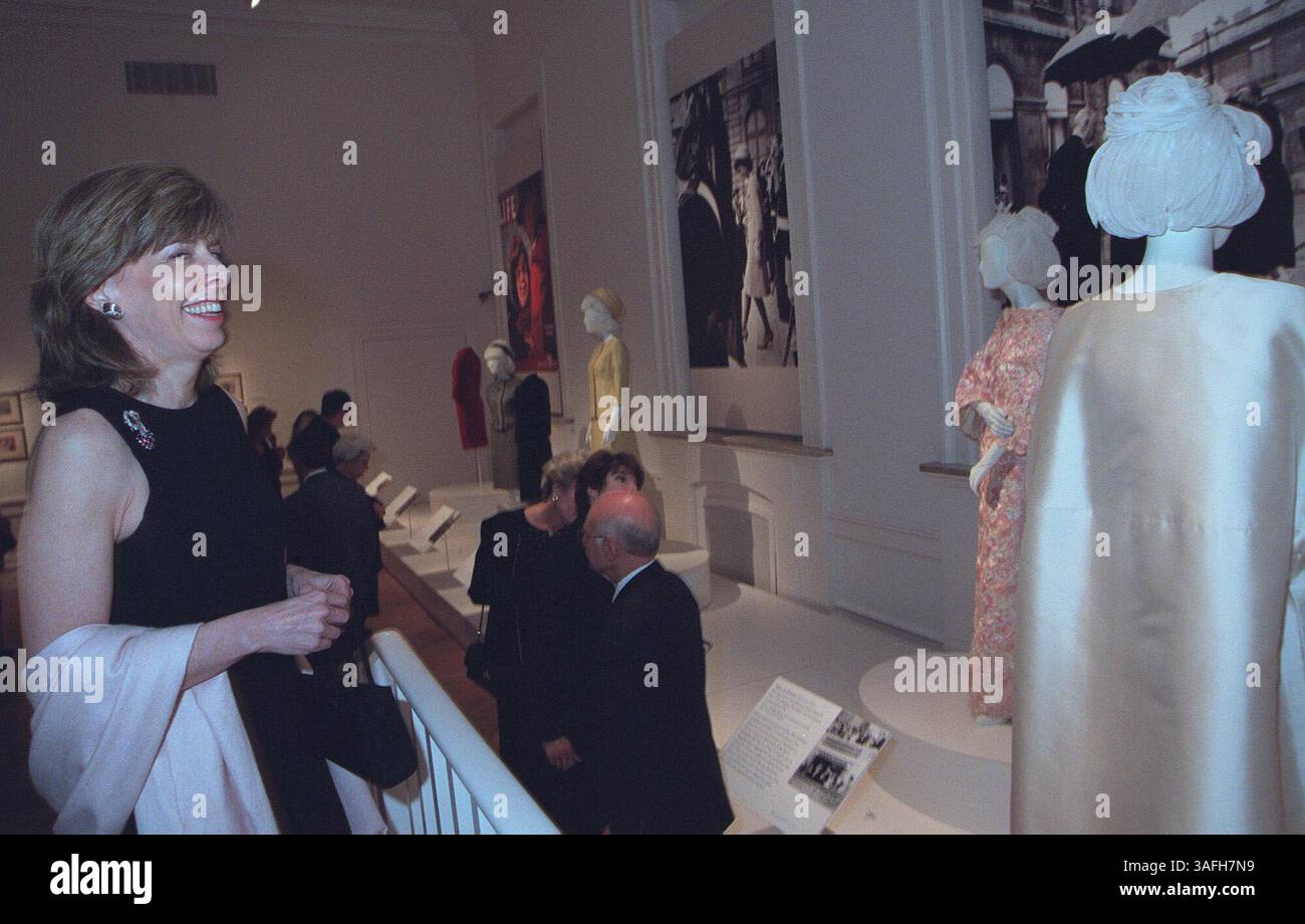 During a special preview event on Tuesday, April 9, 2002, June Hitchcock checks out an exhibit ...