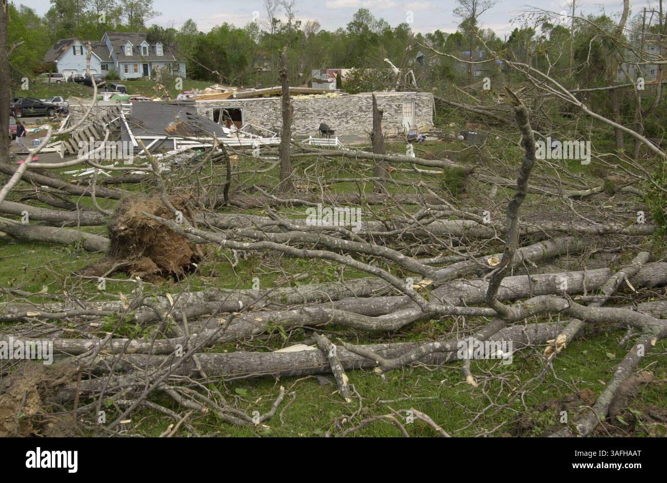 Tornado destroyed many homes hi-res stock photography and images - Alamy