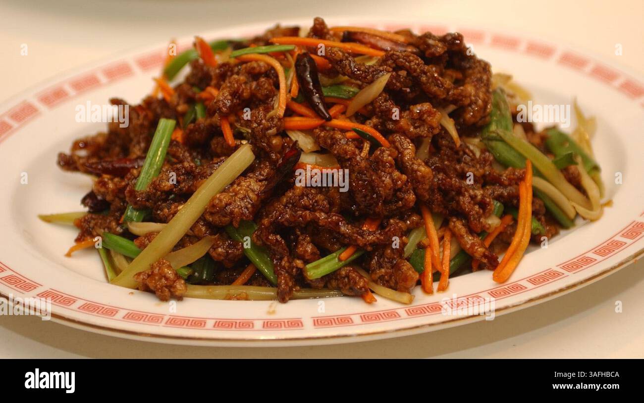 Beef szechuan style hi-res stock photography and images - Alamy