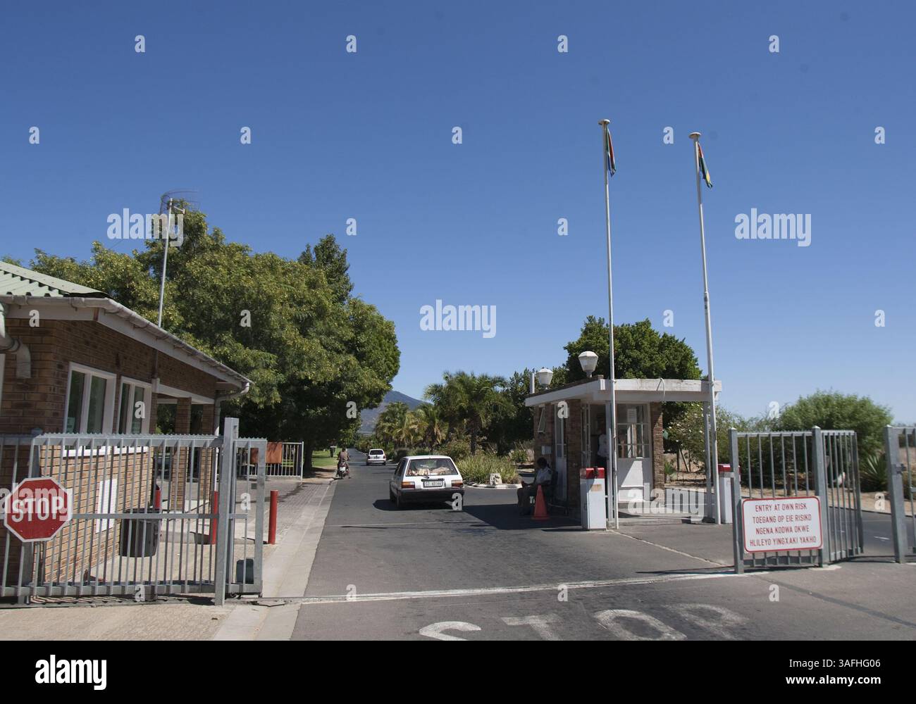 March 19, 2011 - Western Cape, South Africa - The front gate entrance ...