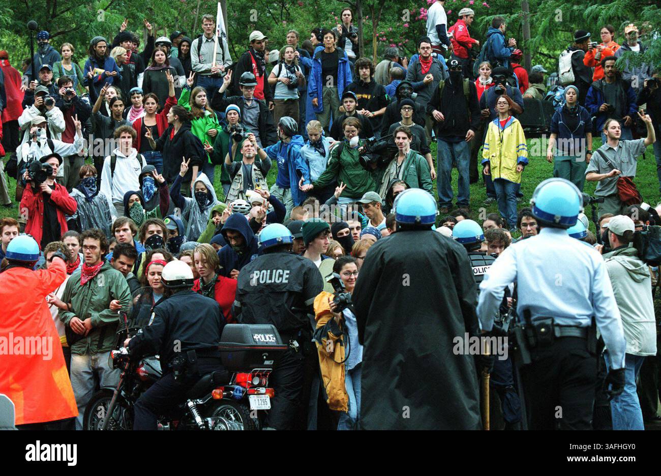 Police officers surround freedom hi-res stock photography and images ...