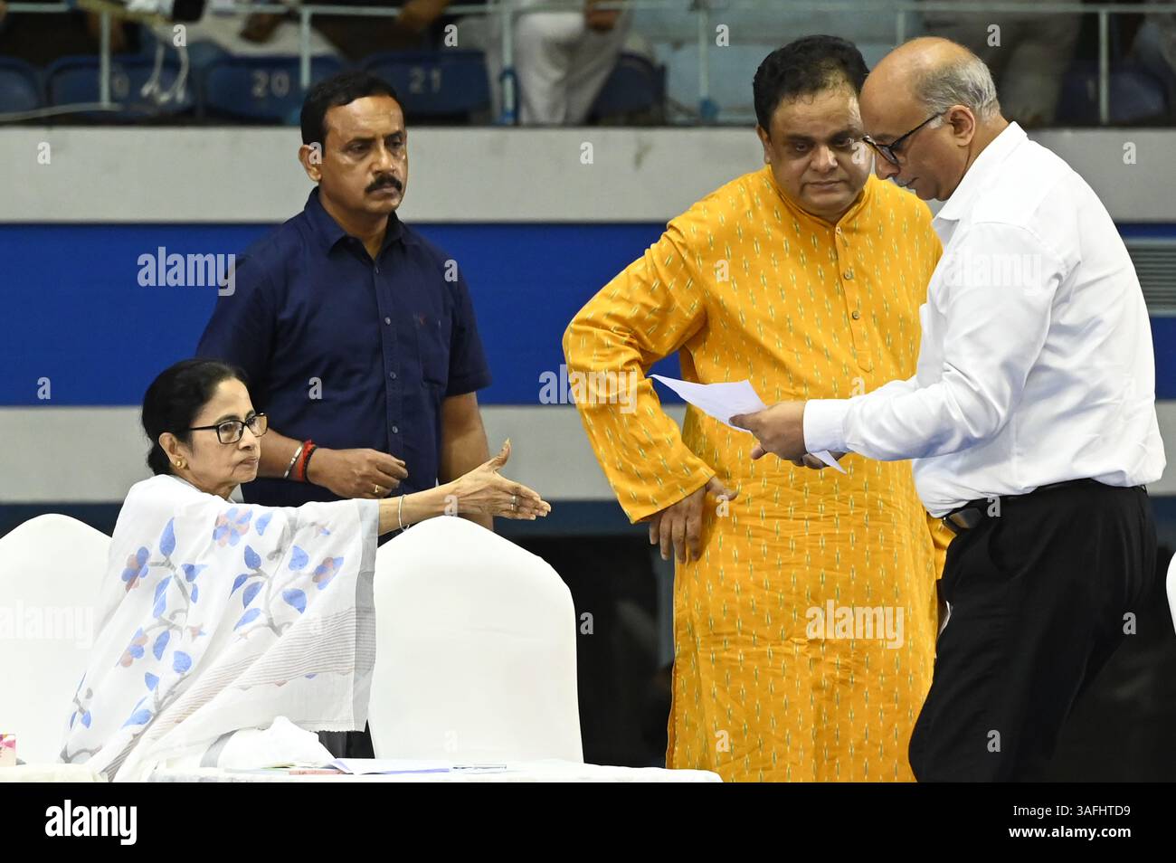 KOLKATA, INDIA - APRIL 7: Chief minister of West Bengal Mamata Banerjee ...