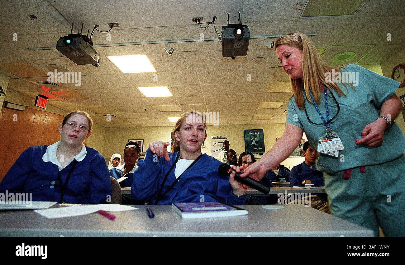 Inova Fairfax Hospital operating room nurse Lisa McKenney [CQ], right ...