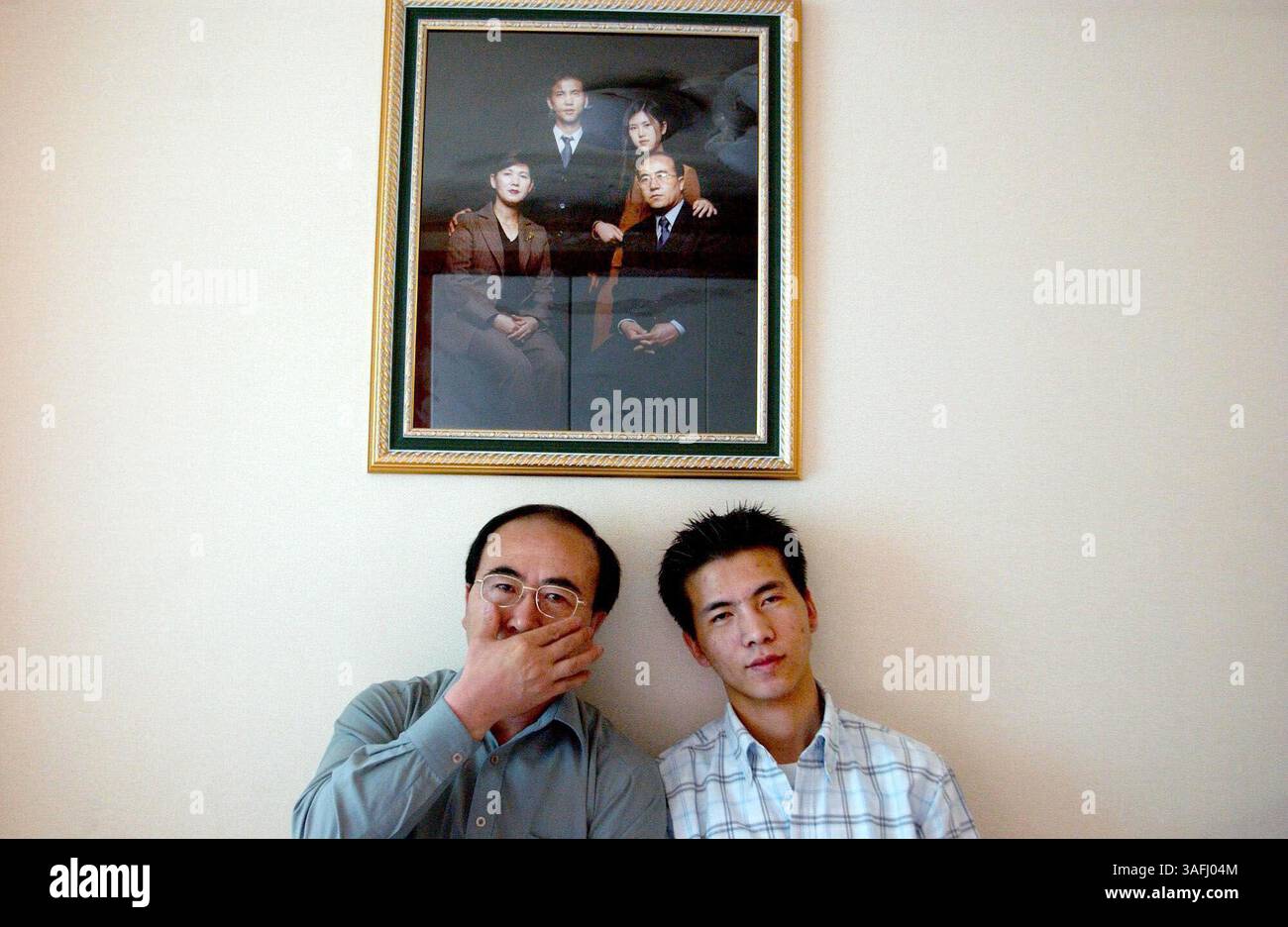 Cho Bong-il, left, and his son Cho cheol-jin, 22, defected from N ...