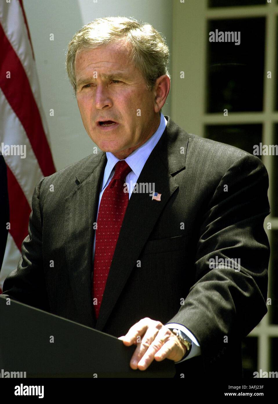 President George W. Bush speaks about the No Child Left Behind Act ...