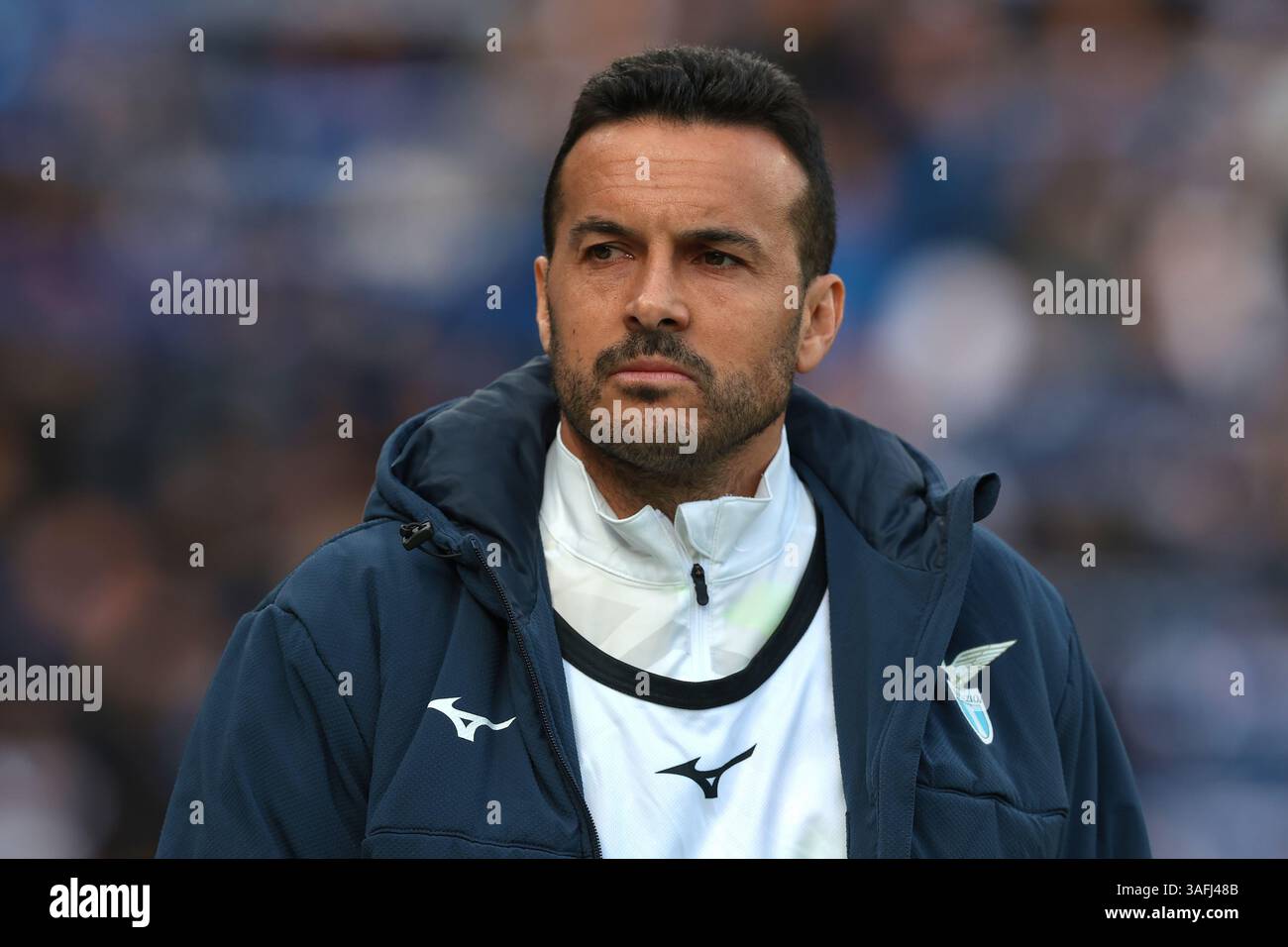 Bergamo, Italy. 6th Apr, 2025. Pedro Rodriguez of SS Lazio makes his ...
