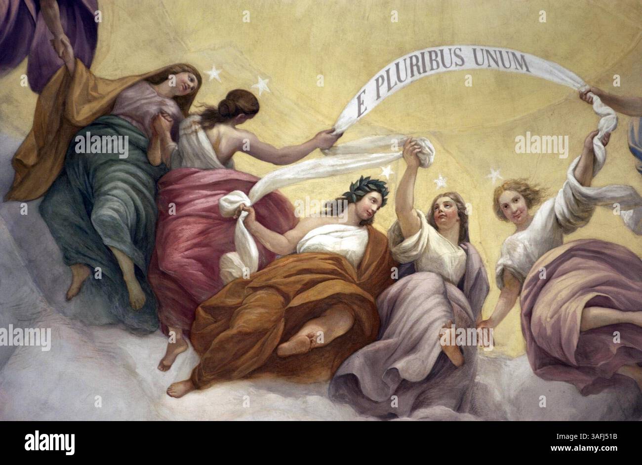 Constantino Brumidi painted ''The Apotheosis of Washington,'' an ...