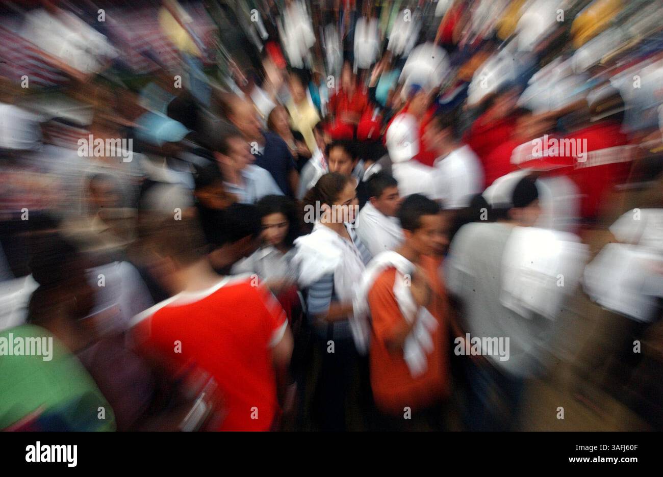 Large crowd moves along hi-res stock photography and images - Alamy