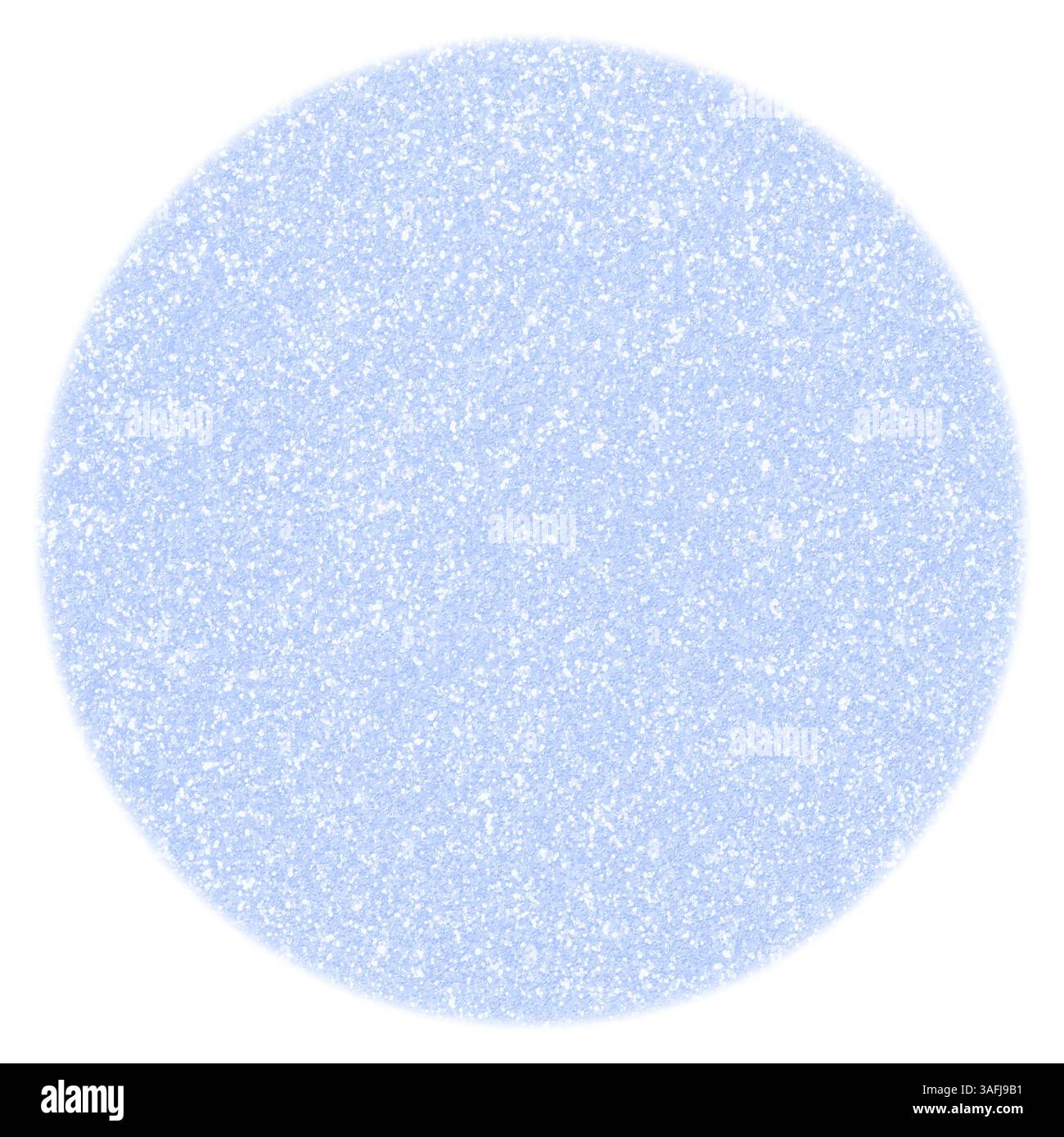 abstract design element: light blue spotted circle against white ...