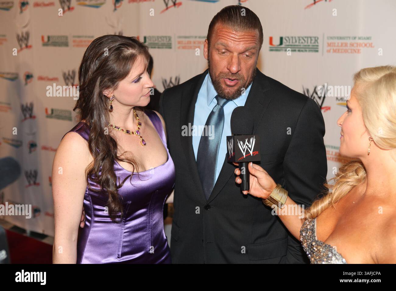 WWE Diva Natalya interviews Triple H and wife, Stephanie McMahon on the ...