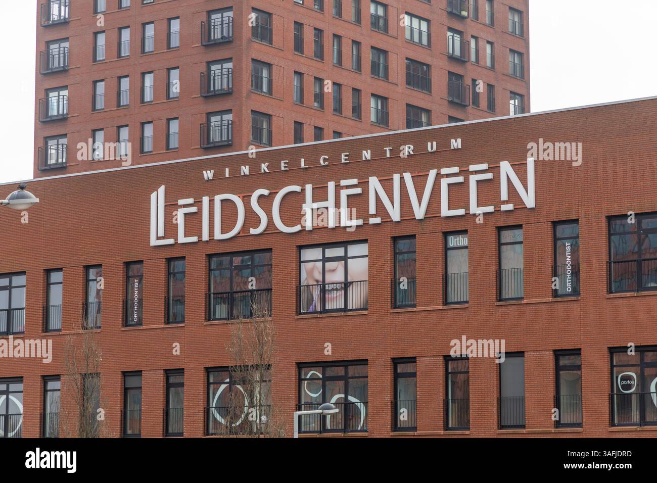 Leidschenveen, the Netherlands. 15 February 2025. Winkelcentrum ...