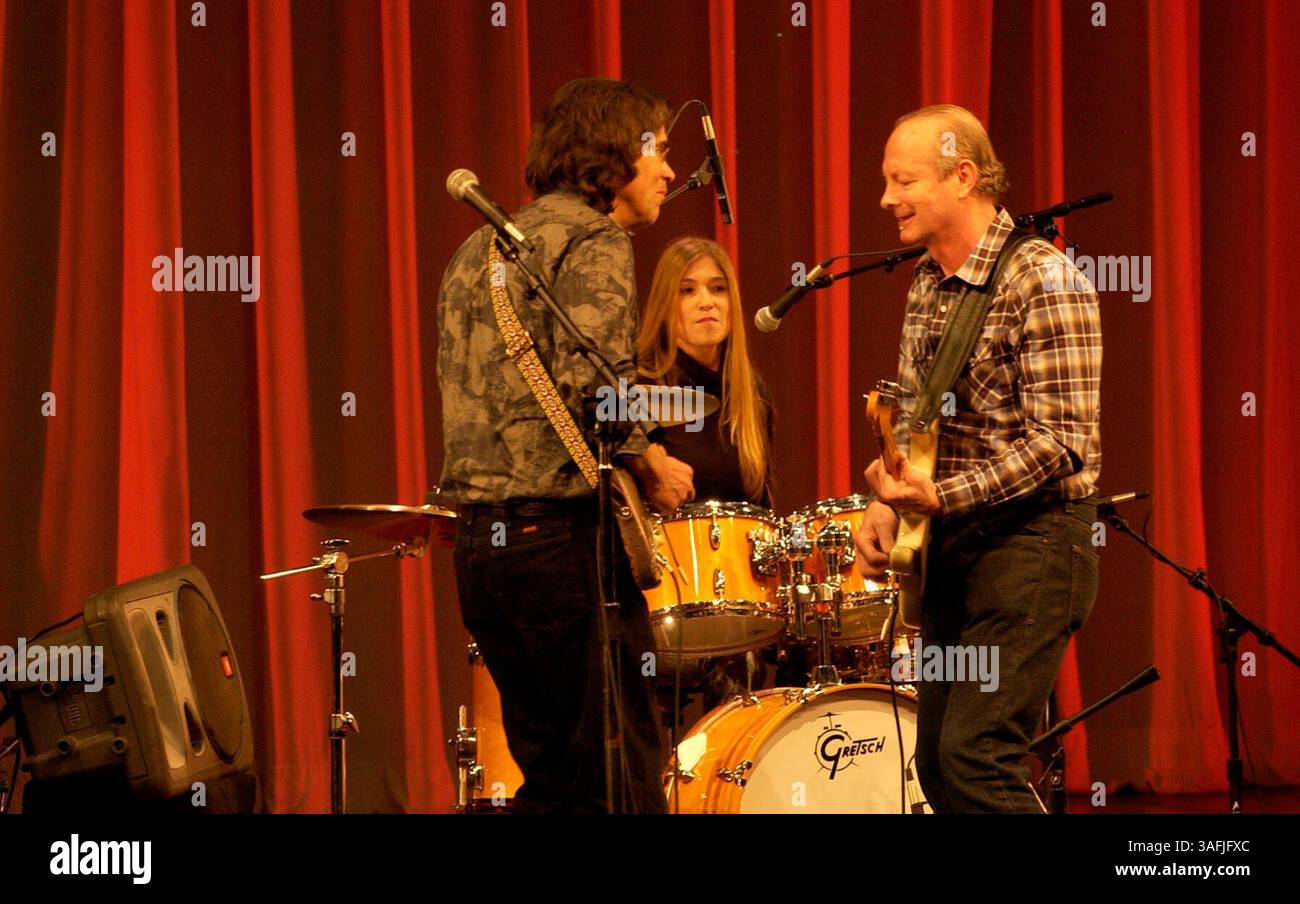 Guitarists Tyler Volk (left) and Joseph LeDoux (right) move in to jam ...