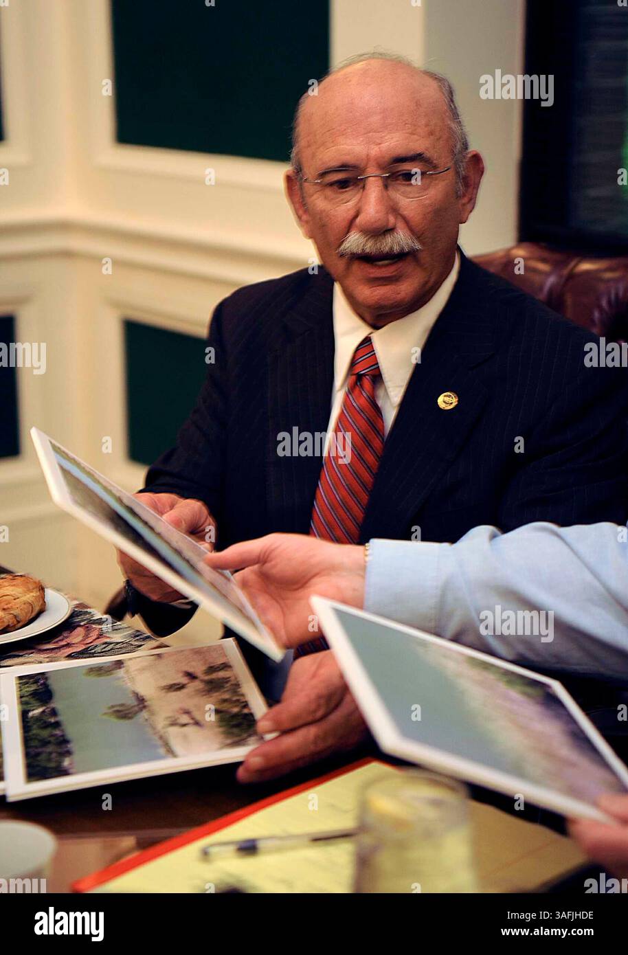 Chad Foster, mayor of Eagle Pass, Texas, shows The Washington Times ...