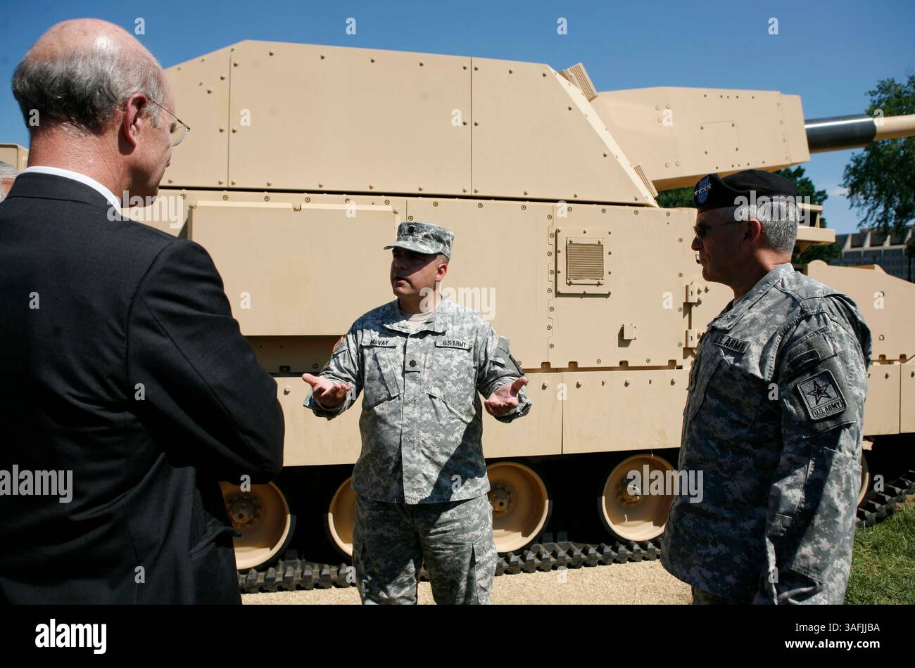 LTC Robert G. McVay, Product Manager of NLOS-Cannon and Mortar Manned ...