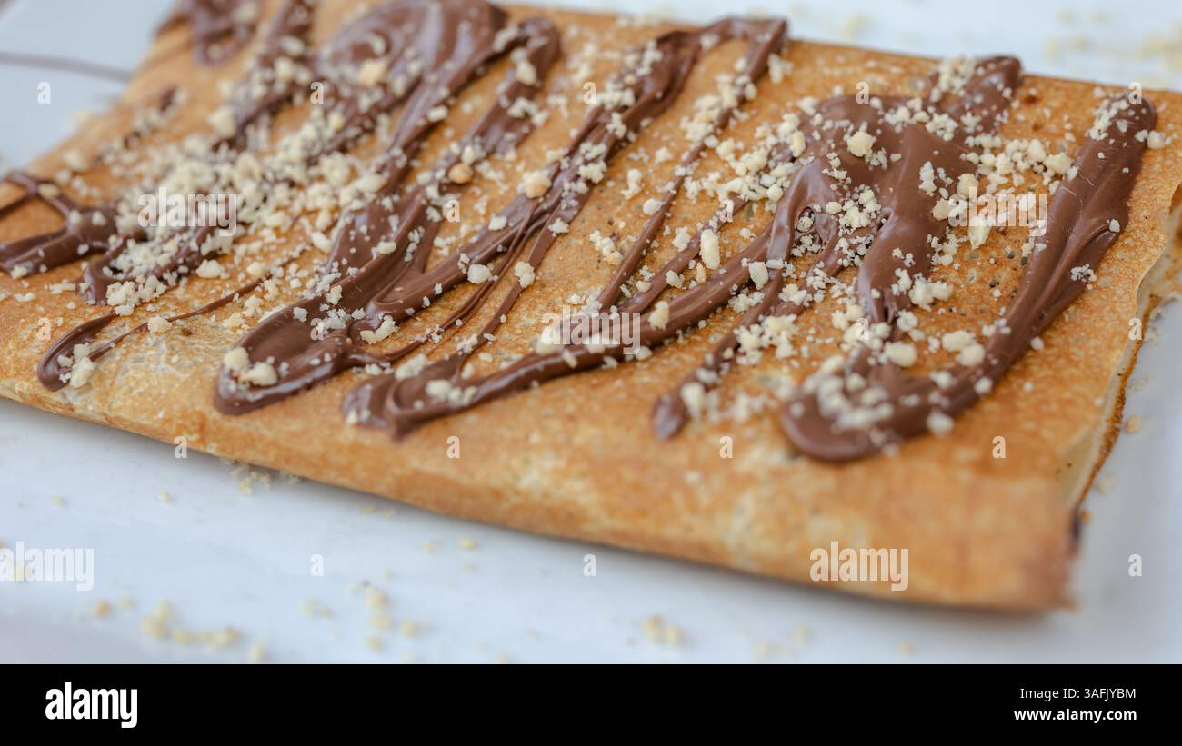 Top view tasty crepes hi-res stock photography and images - Alamy