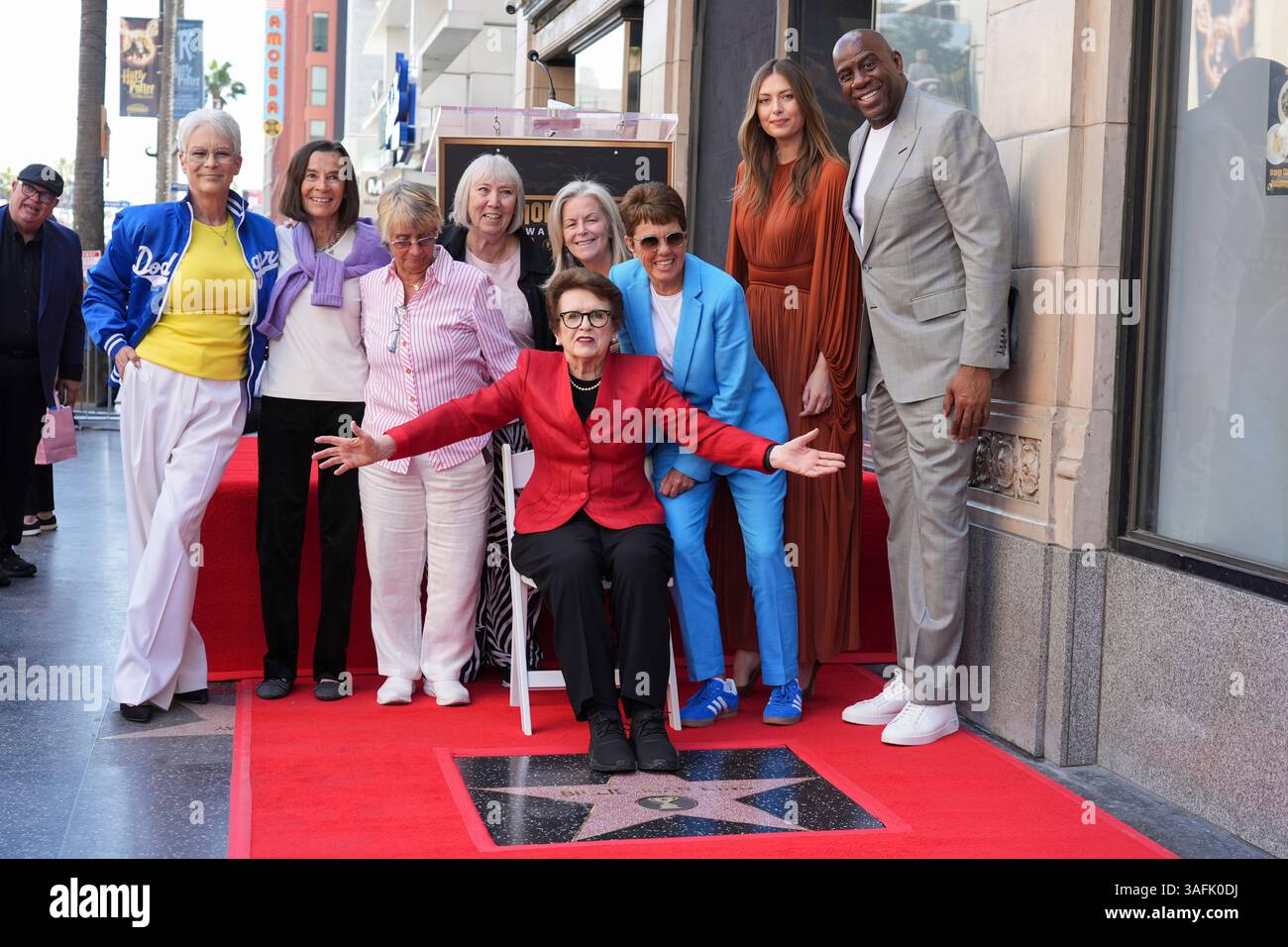 Jamie Lee Curtis, from left, Julie Anthony, Rosie Casals, Connie ...