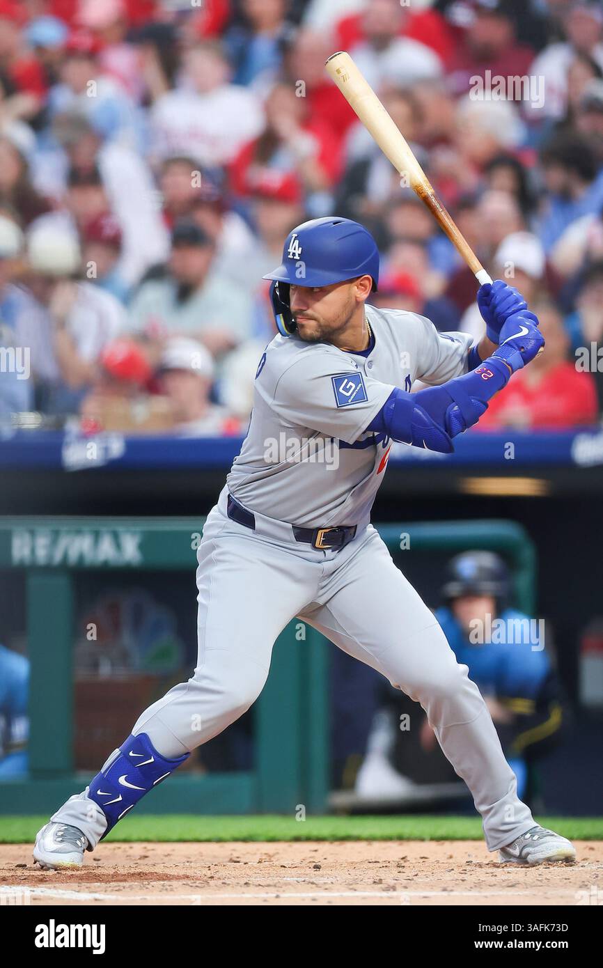 PHILADELPHIA, PA - APRIL 04: Michael Conforto #23 of the Los Angeles ...