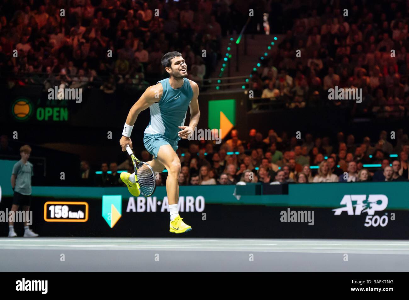 ROTTERDAM, NETHERLANDS - FEBRUARY 8: Carlos Alcaraz of Spain during the ...