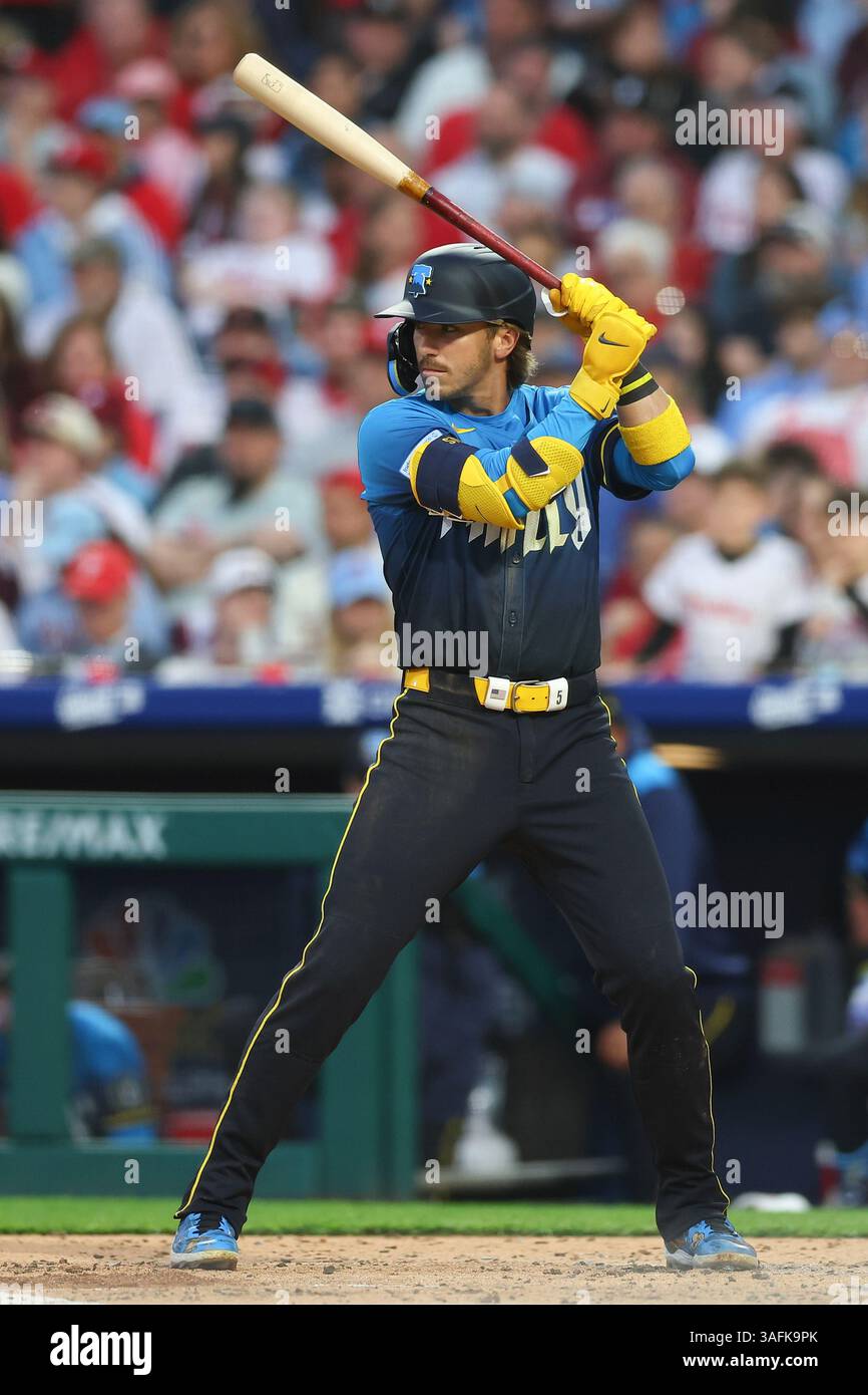 PHILADELPHIA, PA - APRIL 04: Bryson Stott #5 of the Philadelphia ...