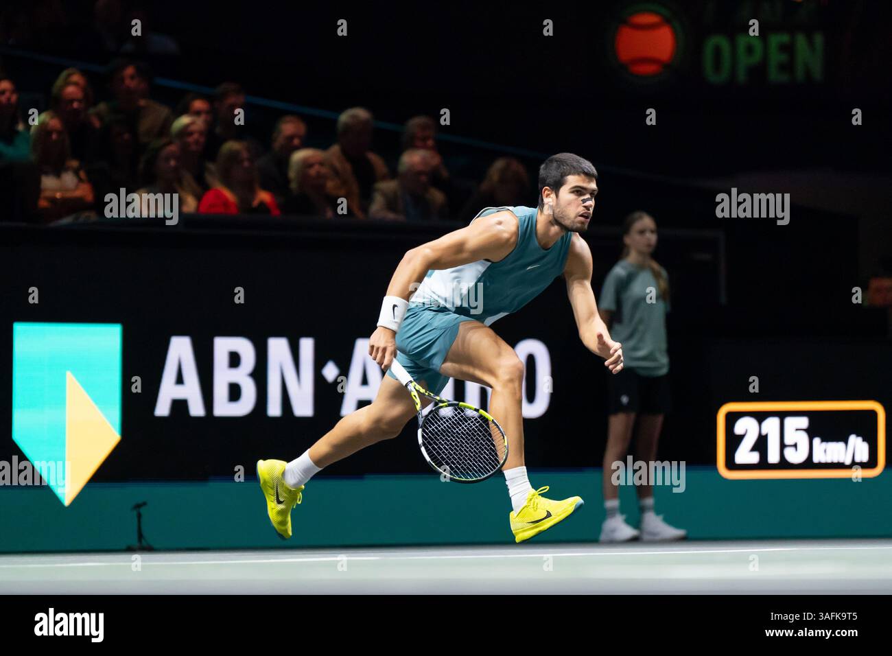 ROTTERDAM, NETHERLANDS - FEBRUARY 8: Carlos Alcaraz of Spain during the ...