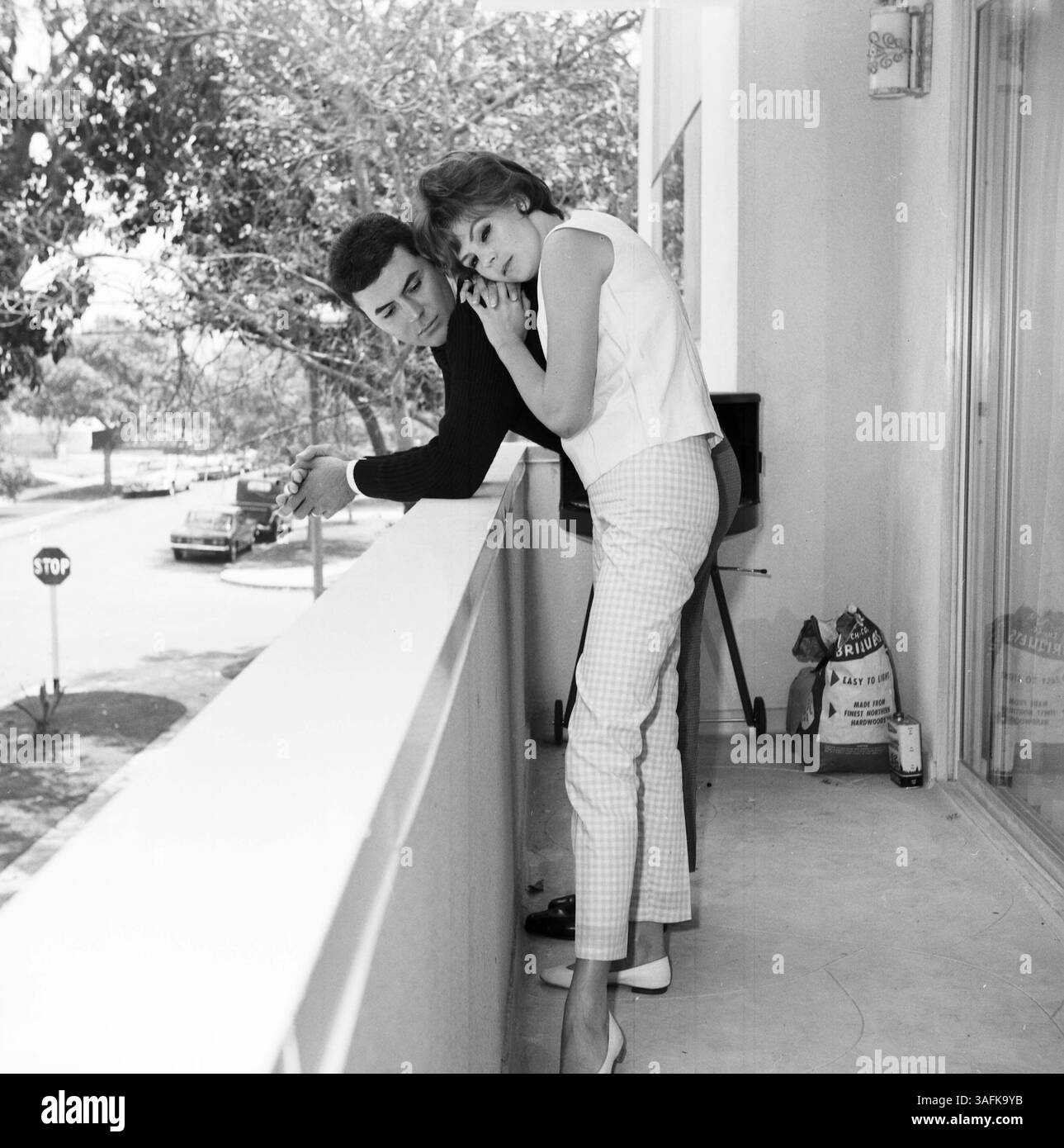 JAMES DARREN with wife Evy Norlund at home .Supplied by Photos inc ...