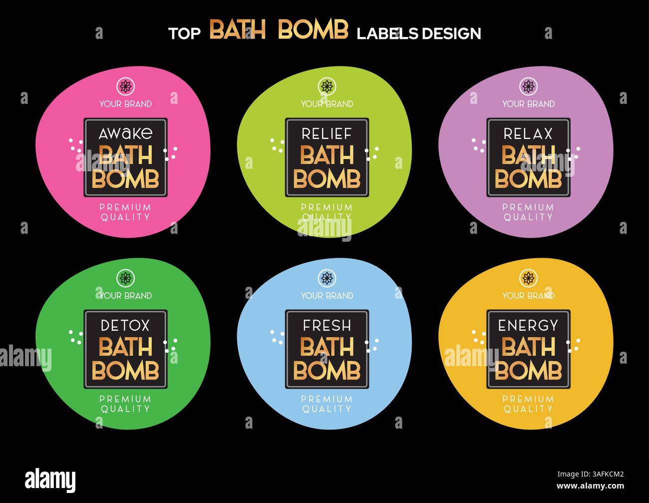 Detox bath bomb label hi-res stock photography and images - Alamy