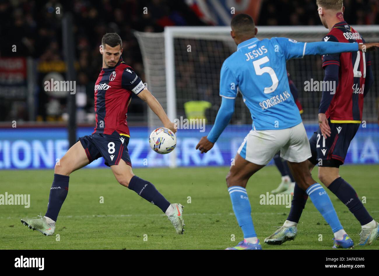 Bologna, Italia. 07th Apr, 2025. Bologna's Remo Freuler during the ...