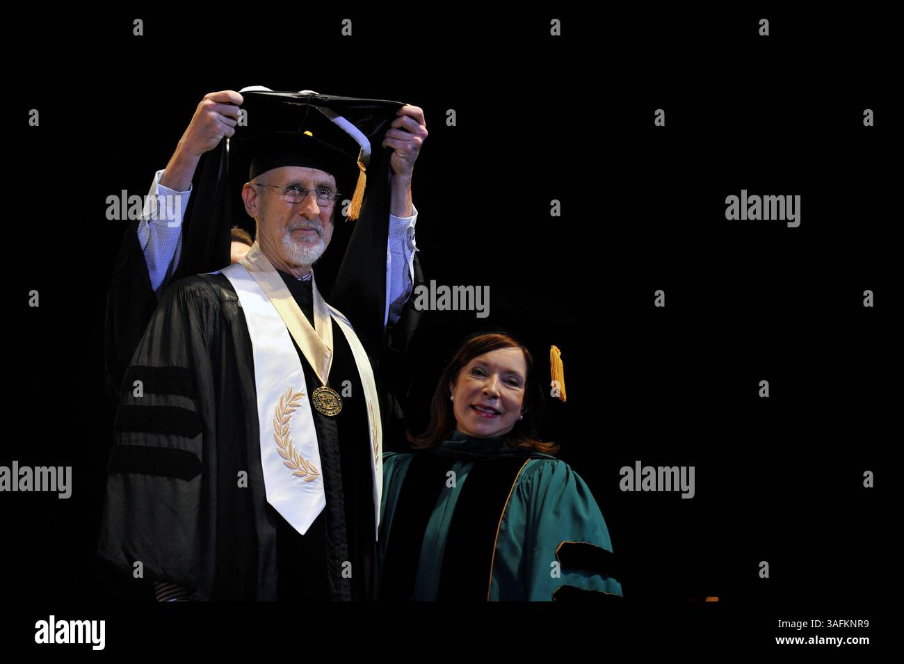 June 2, 2012 - Savannah, Ga, USA - Actor JAMES CROMWELL, left, receives ...