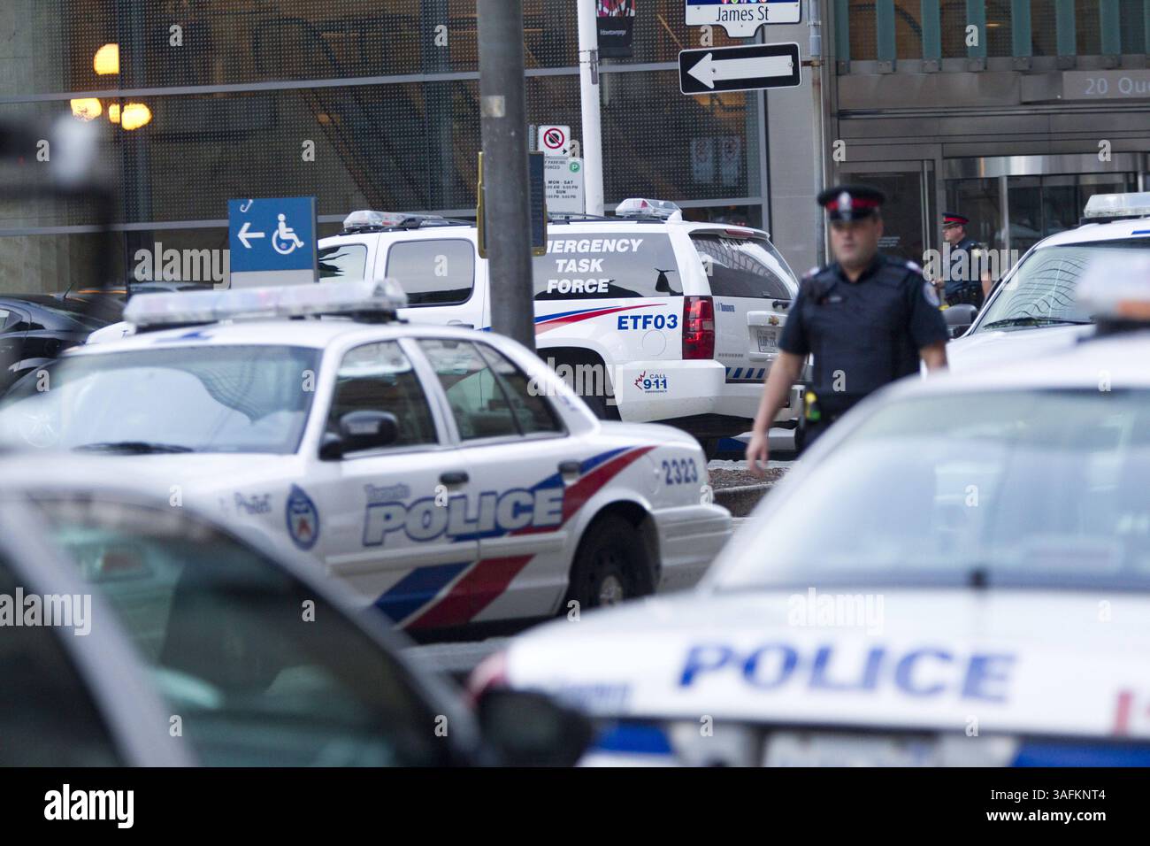 June 2, 2012 - Toronto, Ontario, Canada - Toronto Police set up a ...