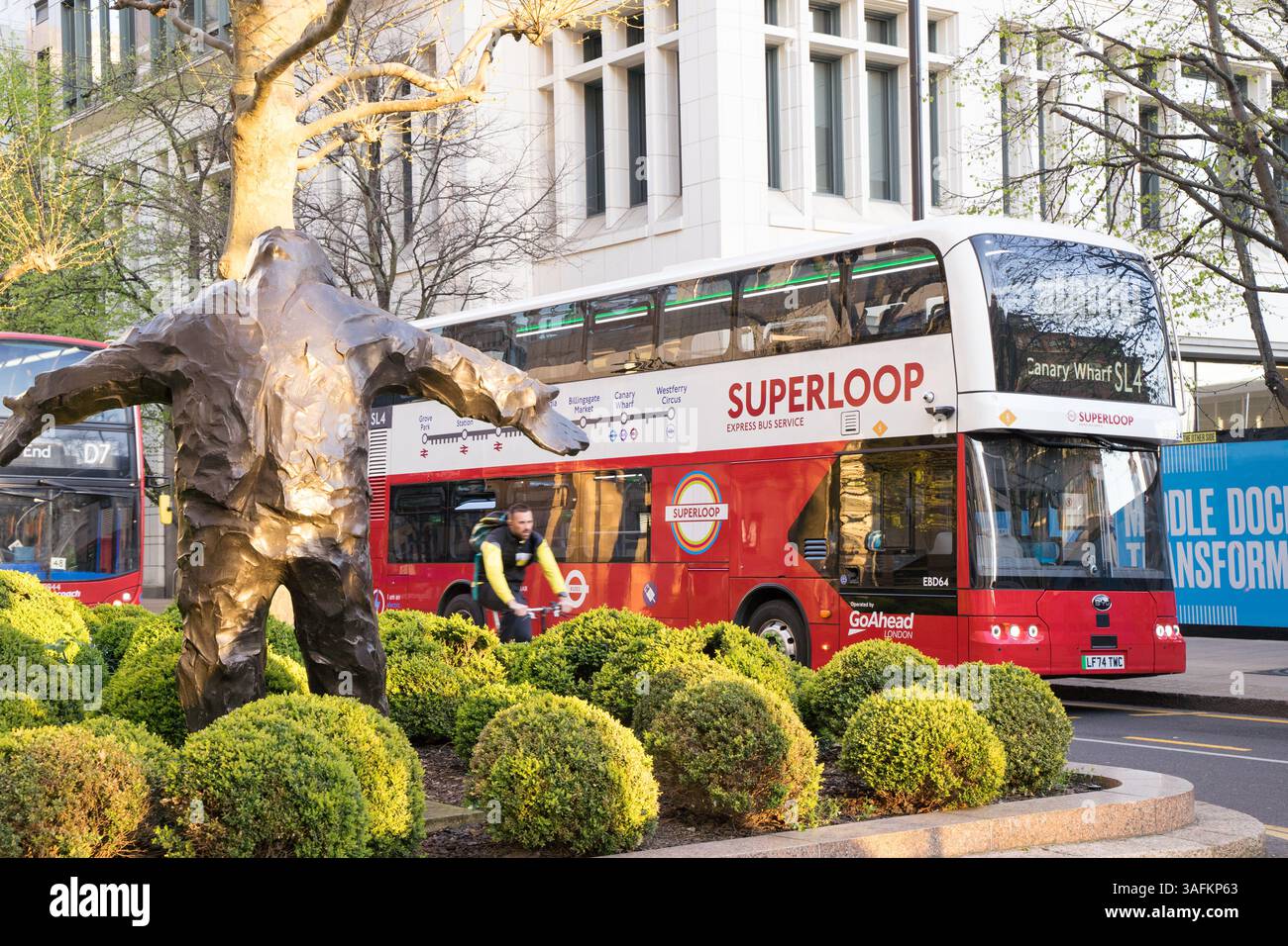 London UK 7th April 2025. Superloop double-decker bus today starts its ...