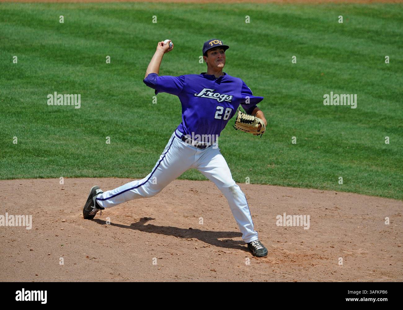 June 03,2012: TCU Horned Frogs pitcher Stefan Crichton #28 on the mound ...