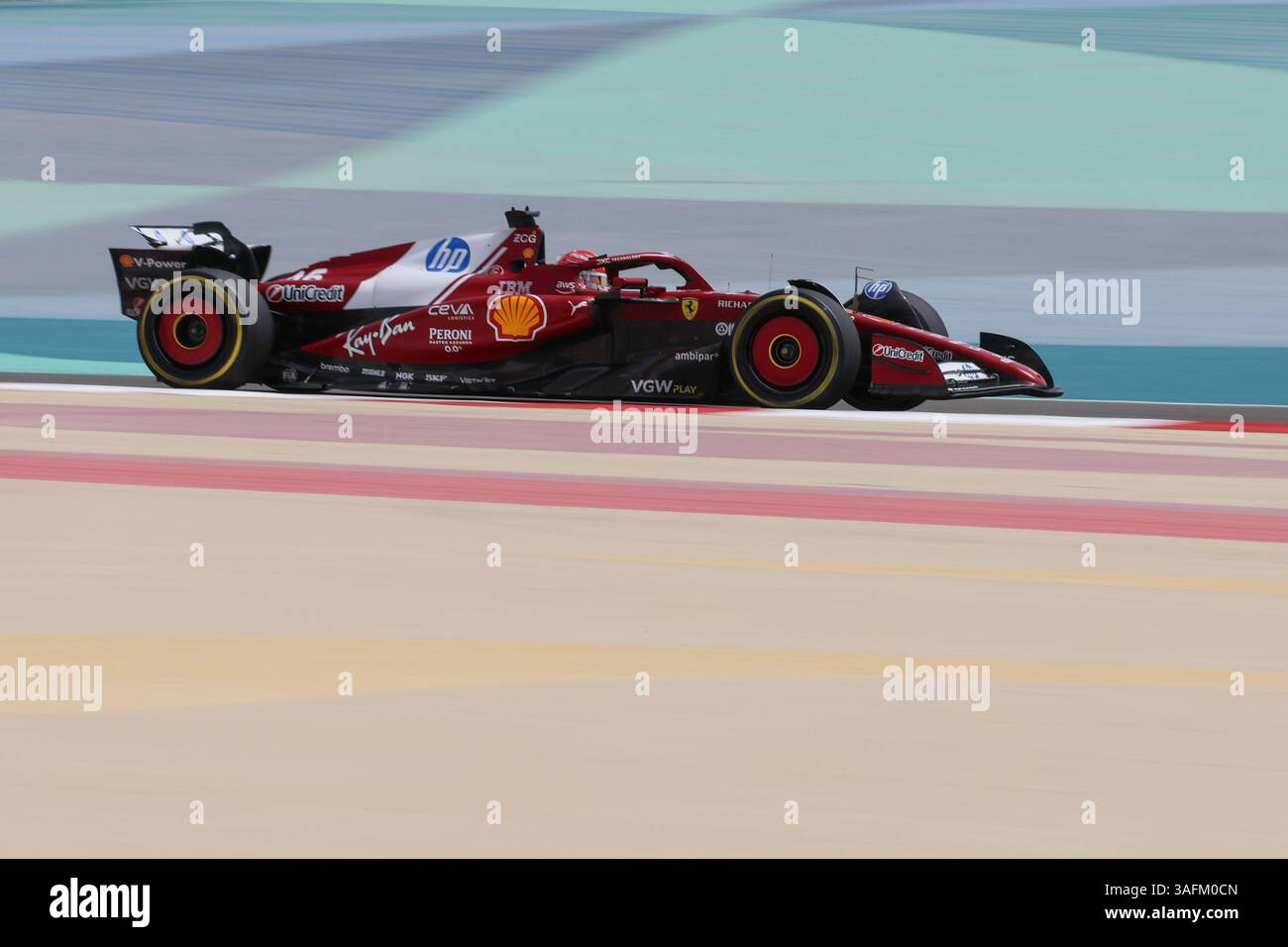 Sakhir, Bahrain. 28th Feb, 2025. #16 Charles Leclerc MCO) Scuderia ...
