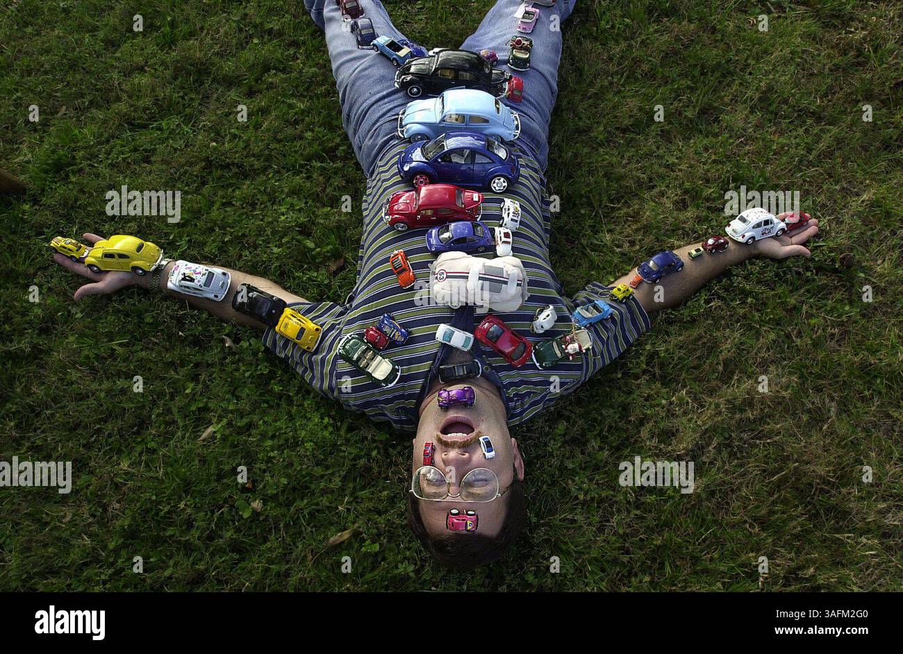 Patrick Perkins has more than 100 Volkswagen Beetles in his collection ...