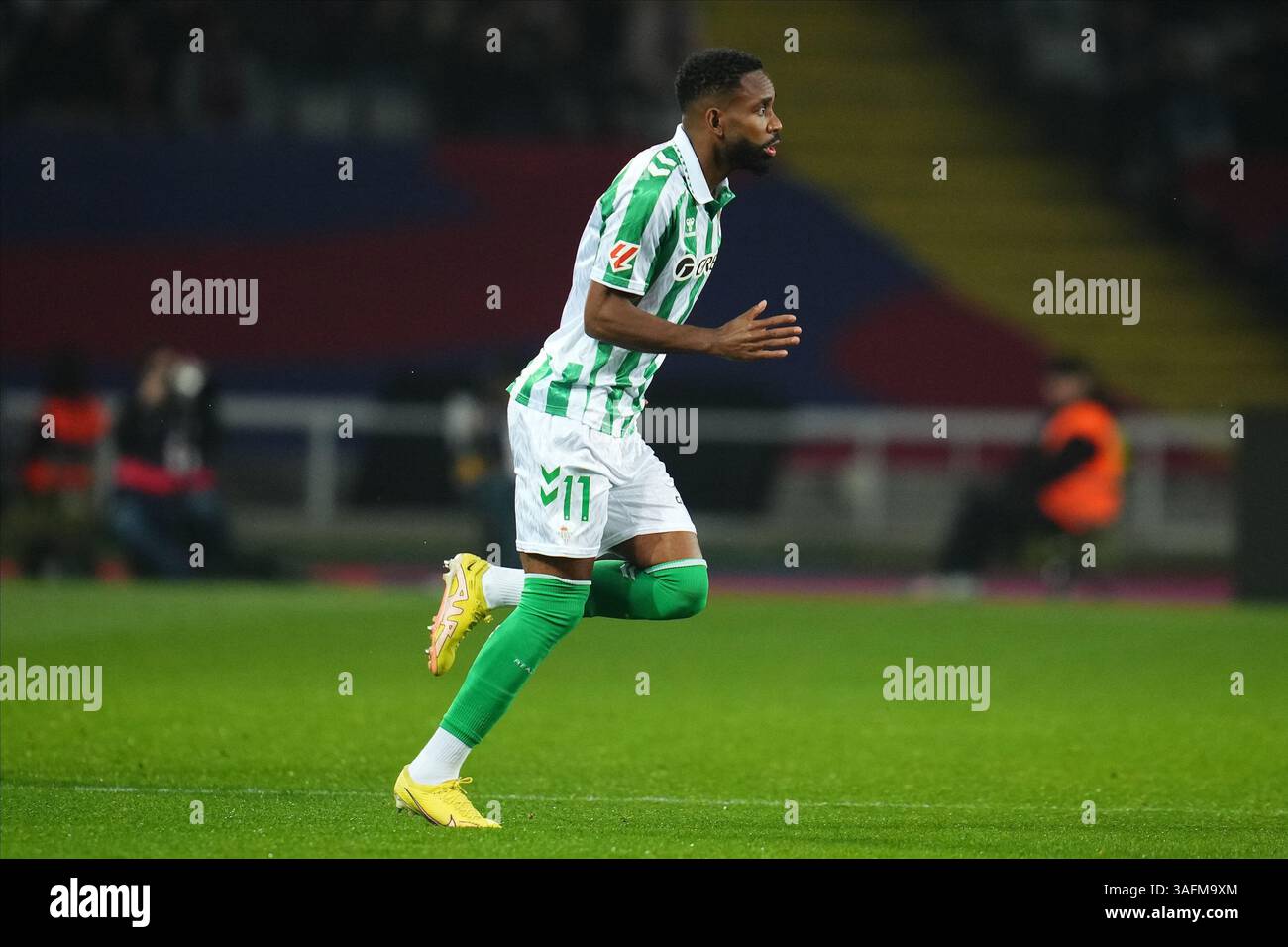 Cedric Bakambu of Real Betis during the La Liga EA Sports match between ...