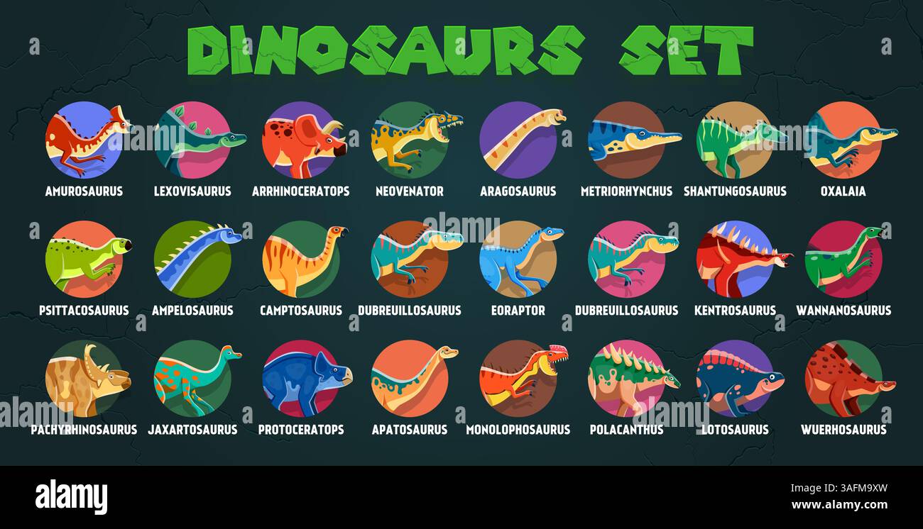 Prehistoric dinosaurs infographic on lizards names of Jurassic dino ...