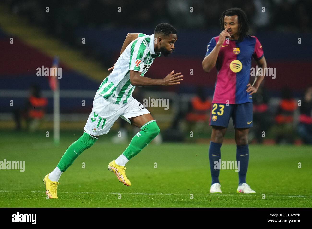 Cedric Bakambu of Real Betis during the La Liga EA Sports match between ...