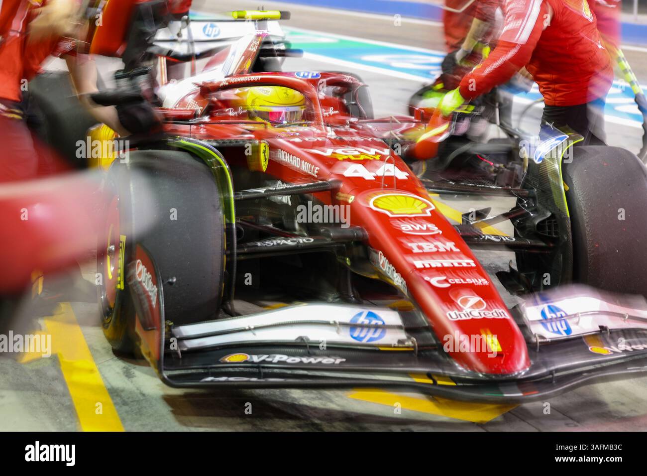 #44 Lewis Hamilton GBR) Scuderia Ferrari ITA) SF25/Ferrari, during the ...