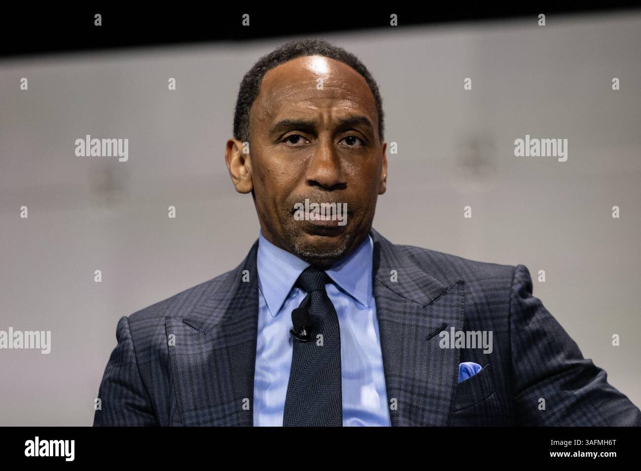 LAS VEGAS, Nevada - Stephen A. Smith speaking at NAB Welcome Session at ...