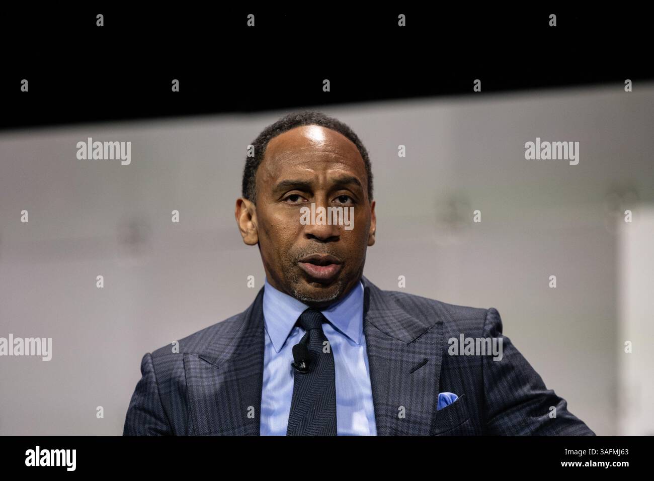 LAS VEGAS, Nevada - Stephen A. Smith speaking at NAB Welcome Session at ...