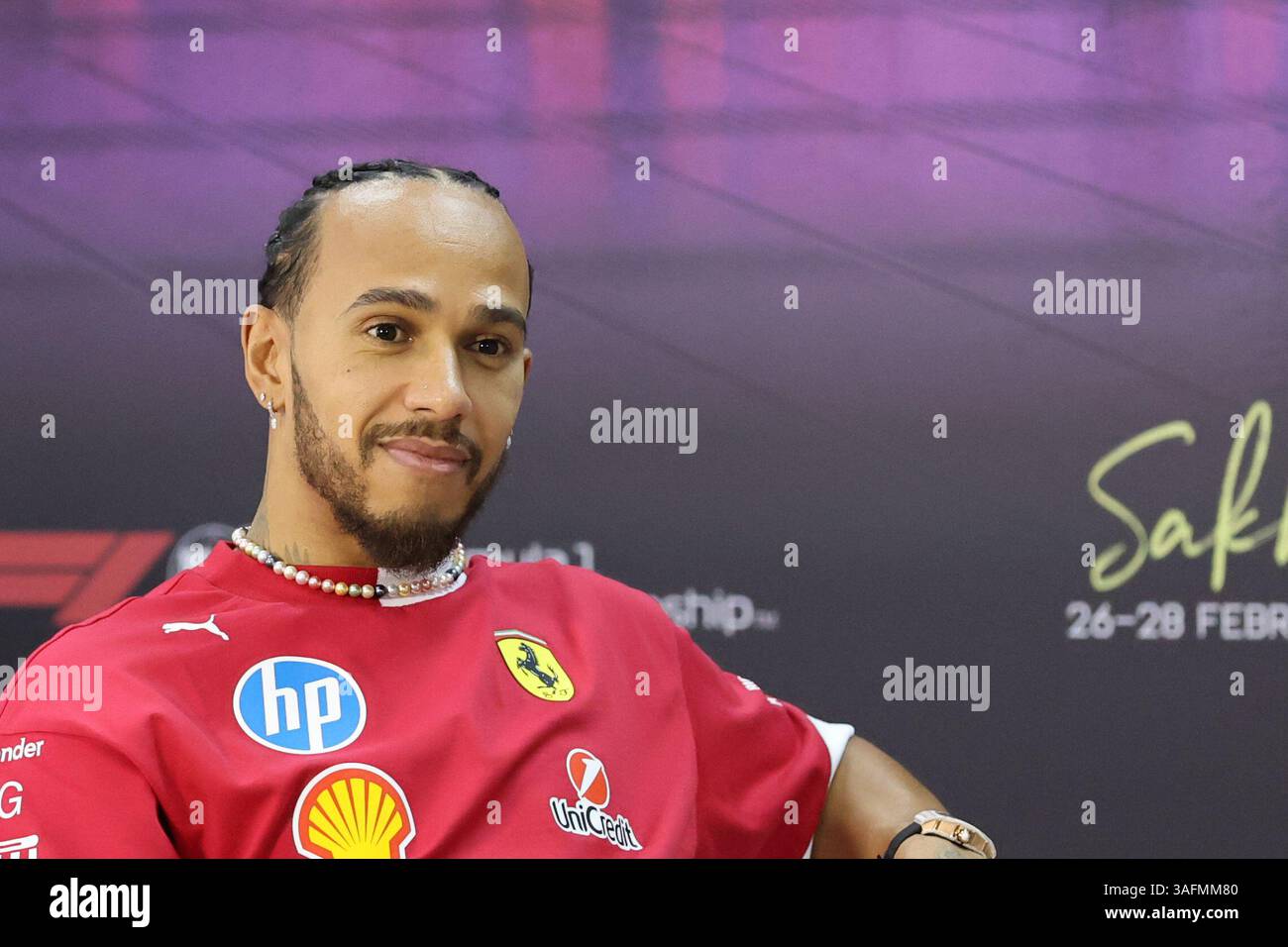 Sakhir, Bahrain. 28th Feb, 2025. #44 Lewis Hamilton GBR) Scuderia ...